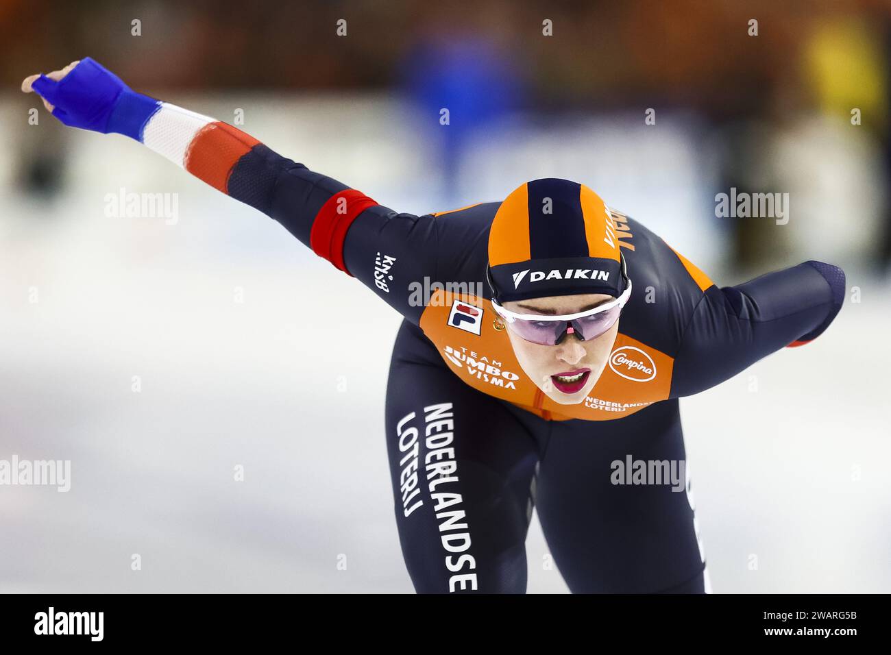 HEERENVEEN - Antoinette Rijpma-De Jong (NED) in action in the women's ...