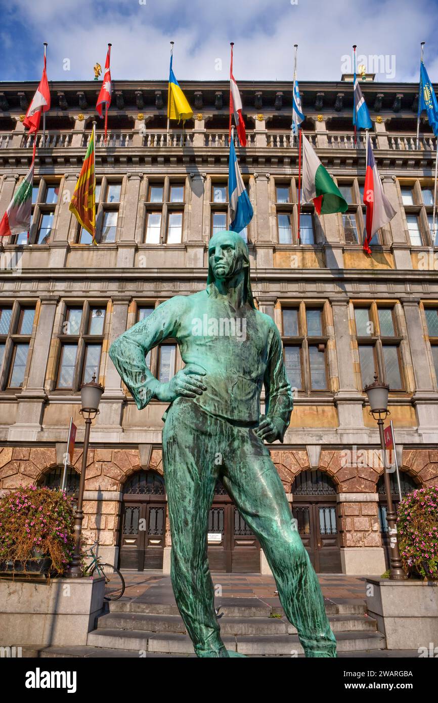Antwerpen, Antwerp, Flanders, Belgium, Lastenträger, Constantin Meunier ...