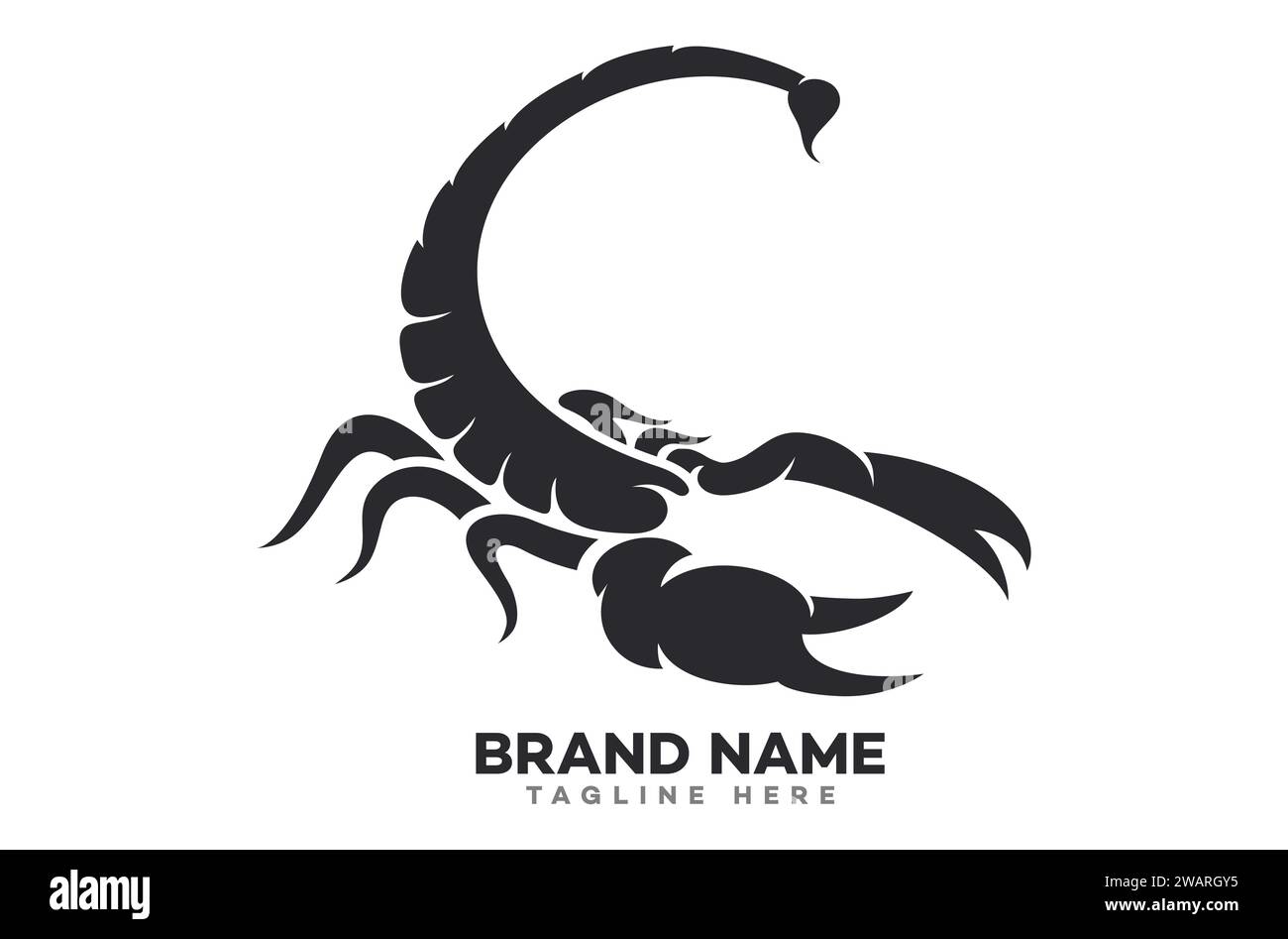 Modern logo scorpion in attack. Vector illustration Stock Vector Image ...