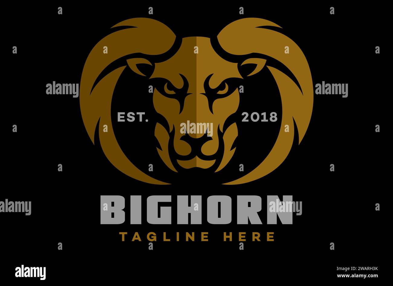 Modern logo angry ram. Vector illustration Stock Vector Image & Art - Alamy