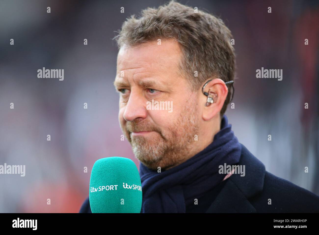 Sunderland on Saturday 6th January 2024. ITV Sports Presenter Mark ...