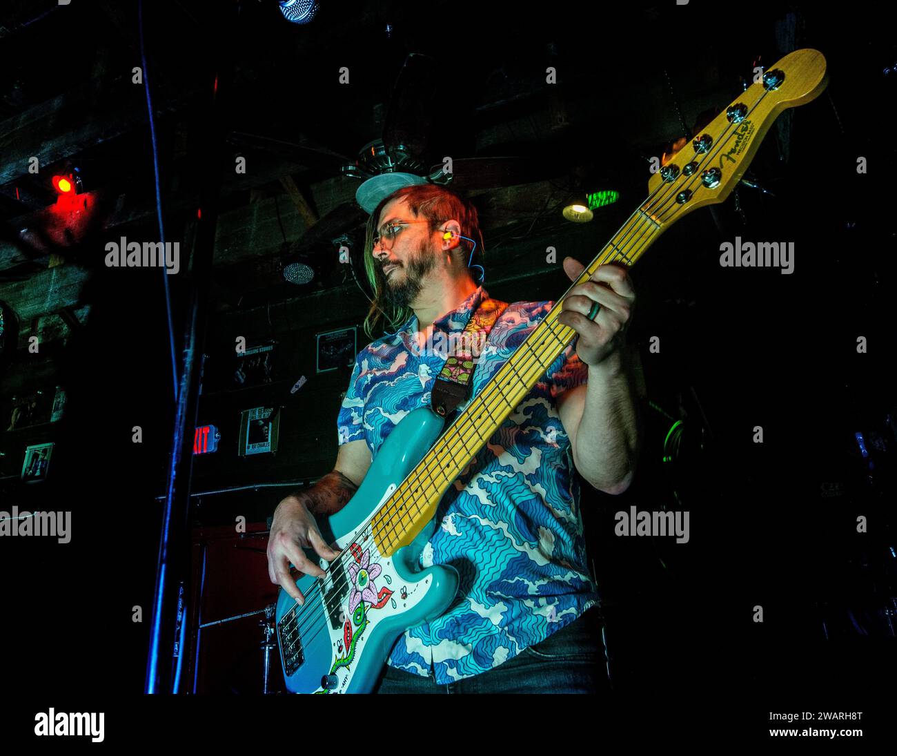 The band DIE SPITZ performs at the FarOut Lounge, Austin, Texas Stock ...