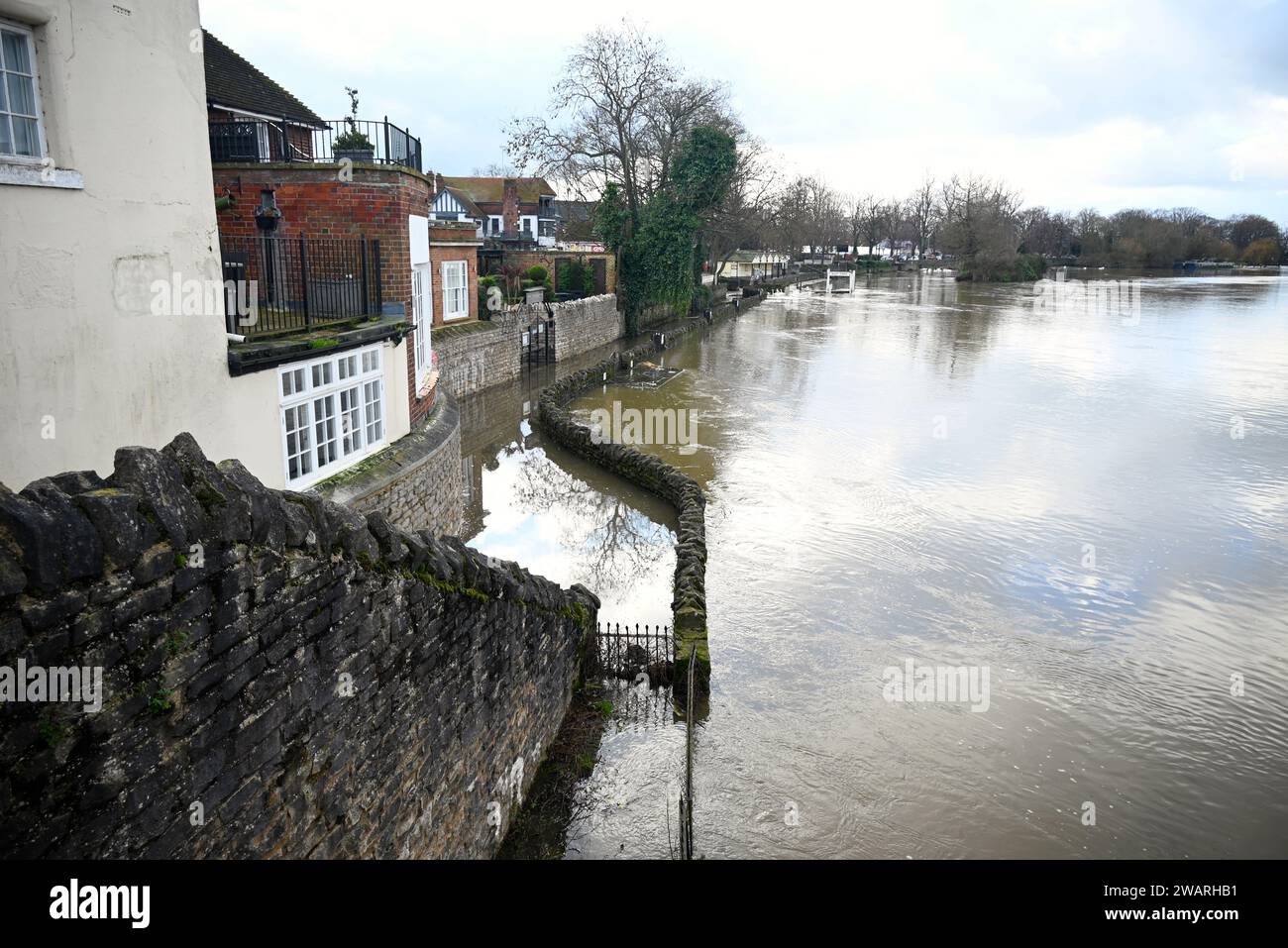 A flood warning has been issued. Property flooding is expected. River ...