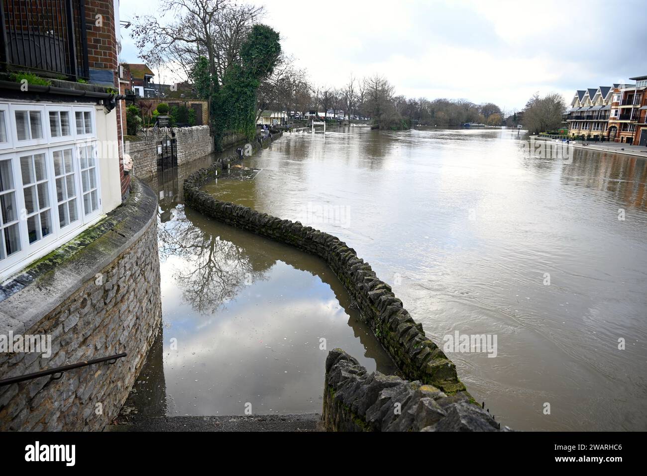 A flood warning has been issued. Property flooding is expected. River ...