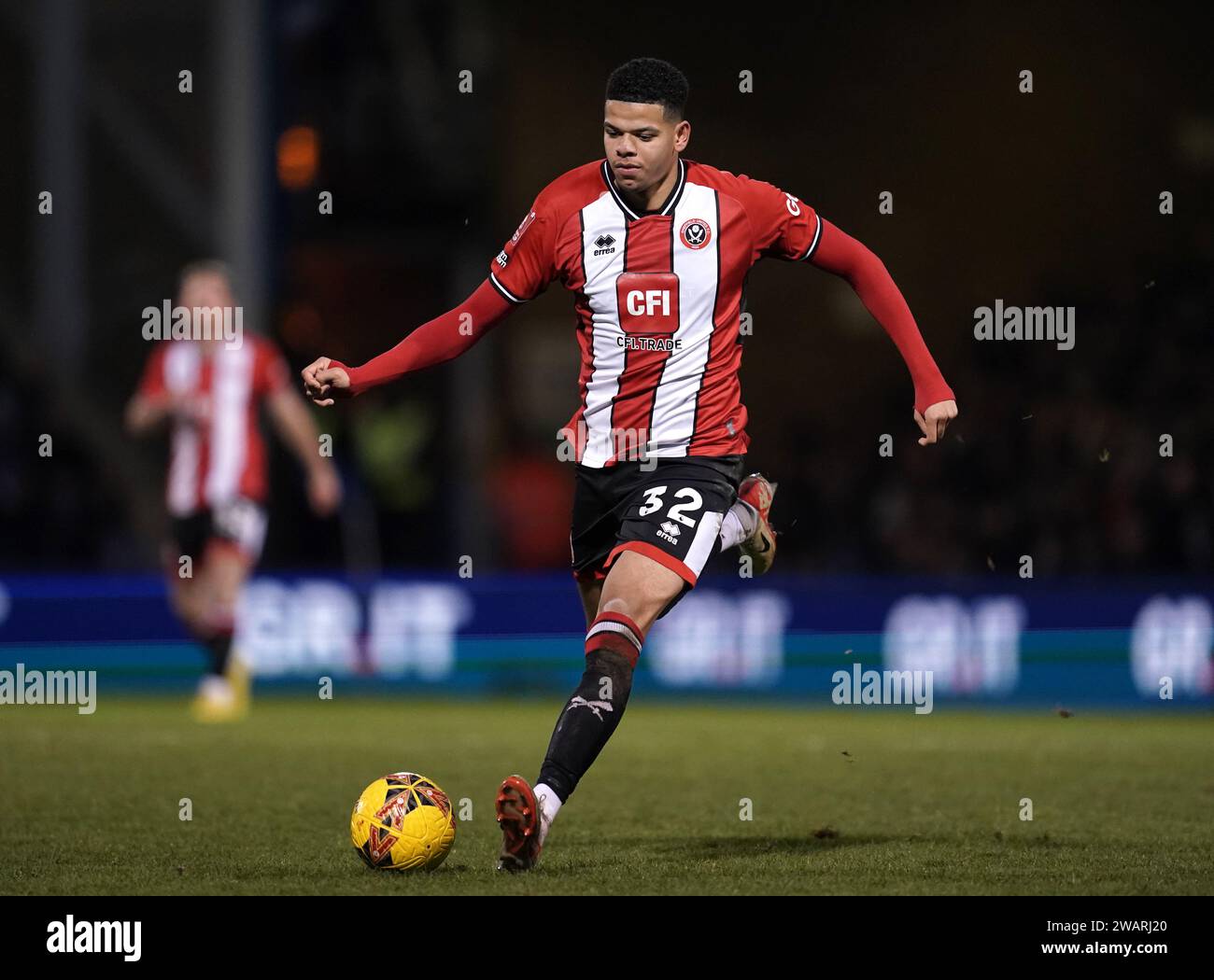 Sheffield United's William Osula during the Emirates FA Cup Third Round ...
