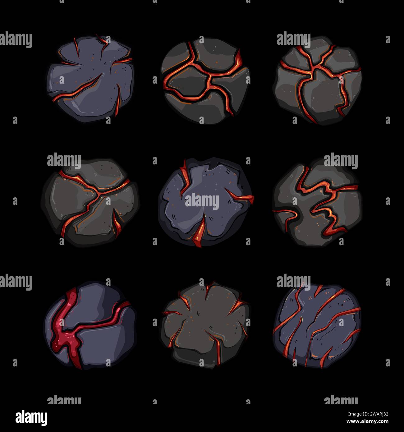 fire ball set cartoon vector illustration Stock Vector Image & Art - Alamy