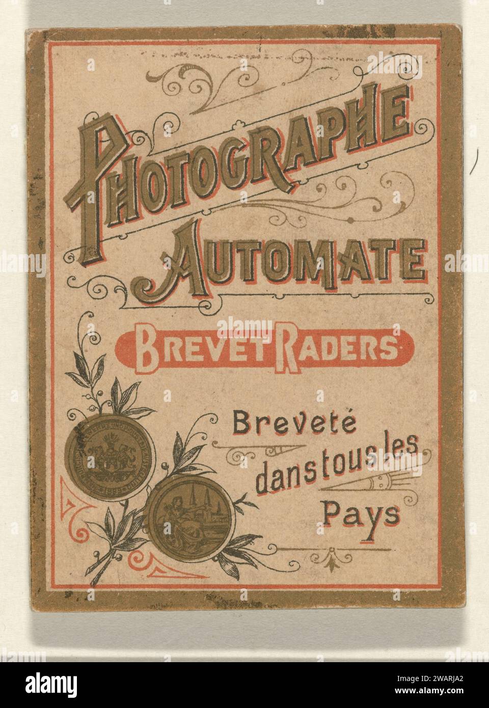 Automate photographer, after 1889 - 1945 photograph Belgium metal ...