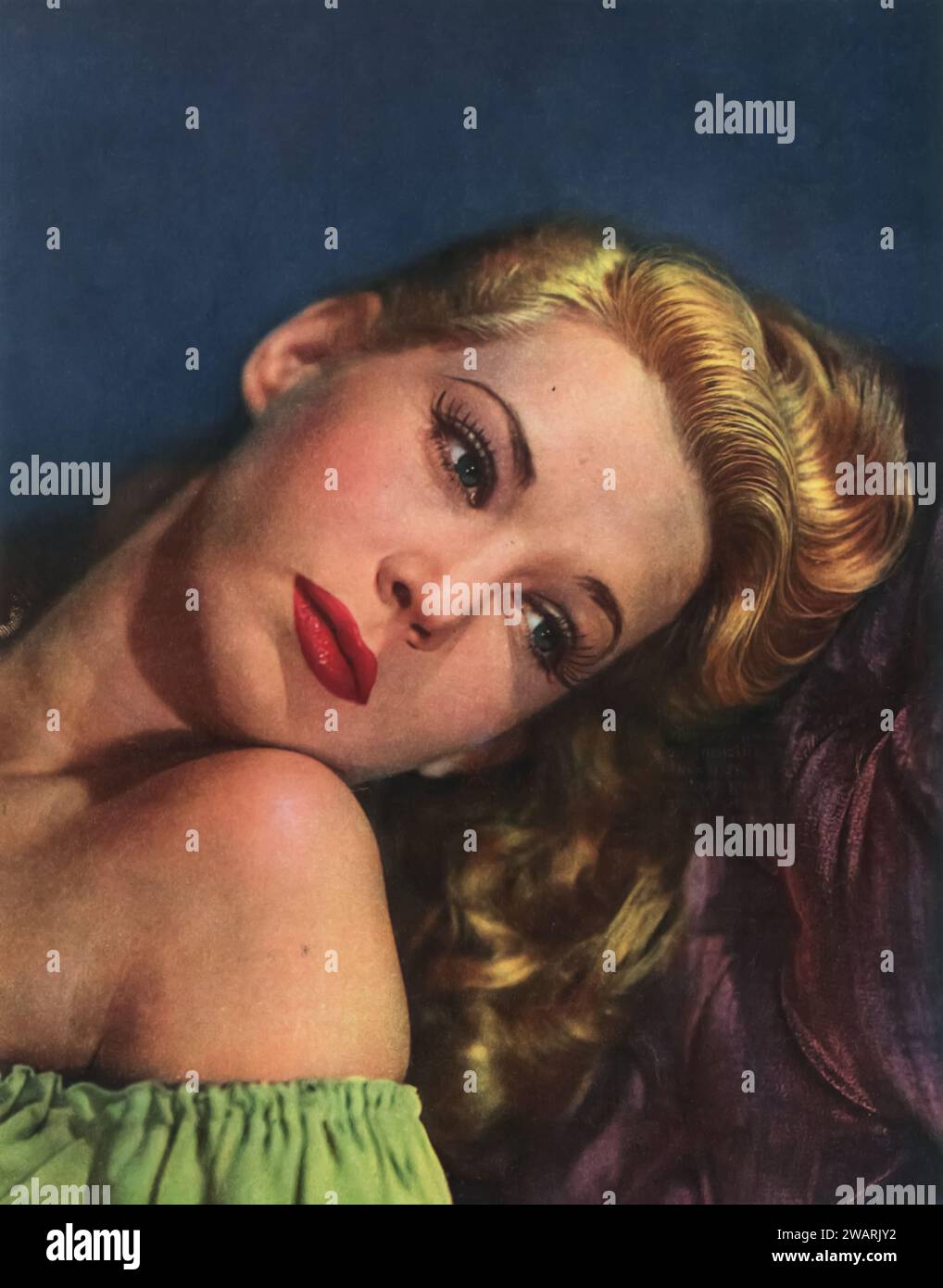 Portrait of Louise Allbritton (birth: 3 July 1920 - passing: 16 Feb ...