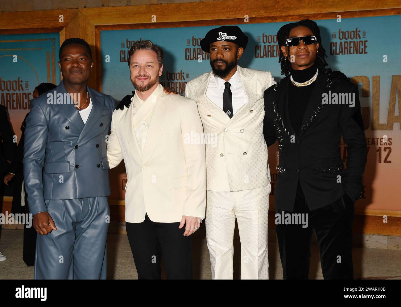 LOS ANGELES, CALIFORNIA - JANUARY 05: (L-R) David Oyelowo, James McAvoy ...