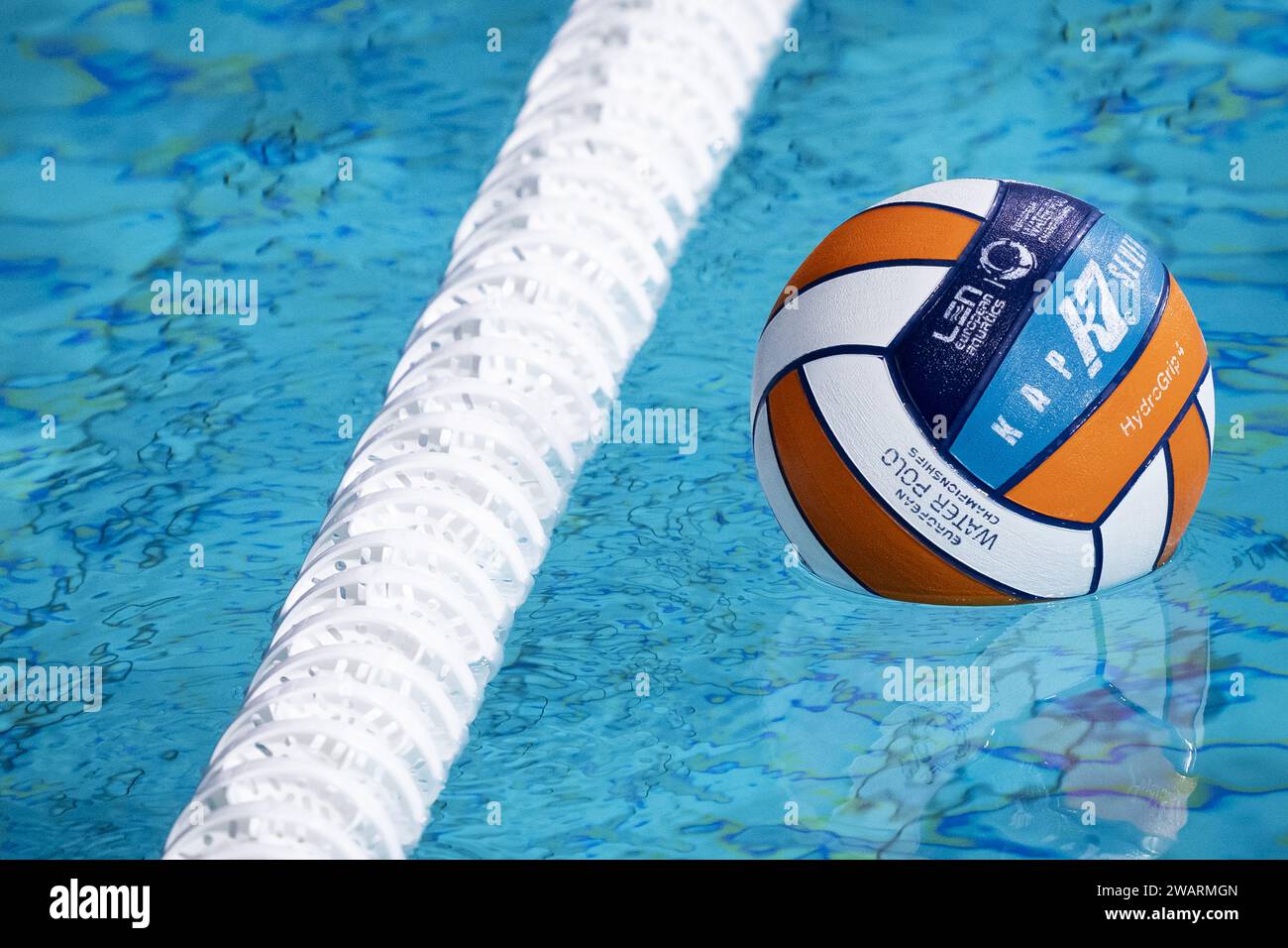EINDHOVEN - Water polo ball at the European Water Polo Championships ...