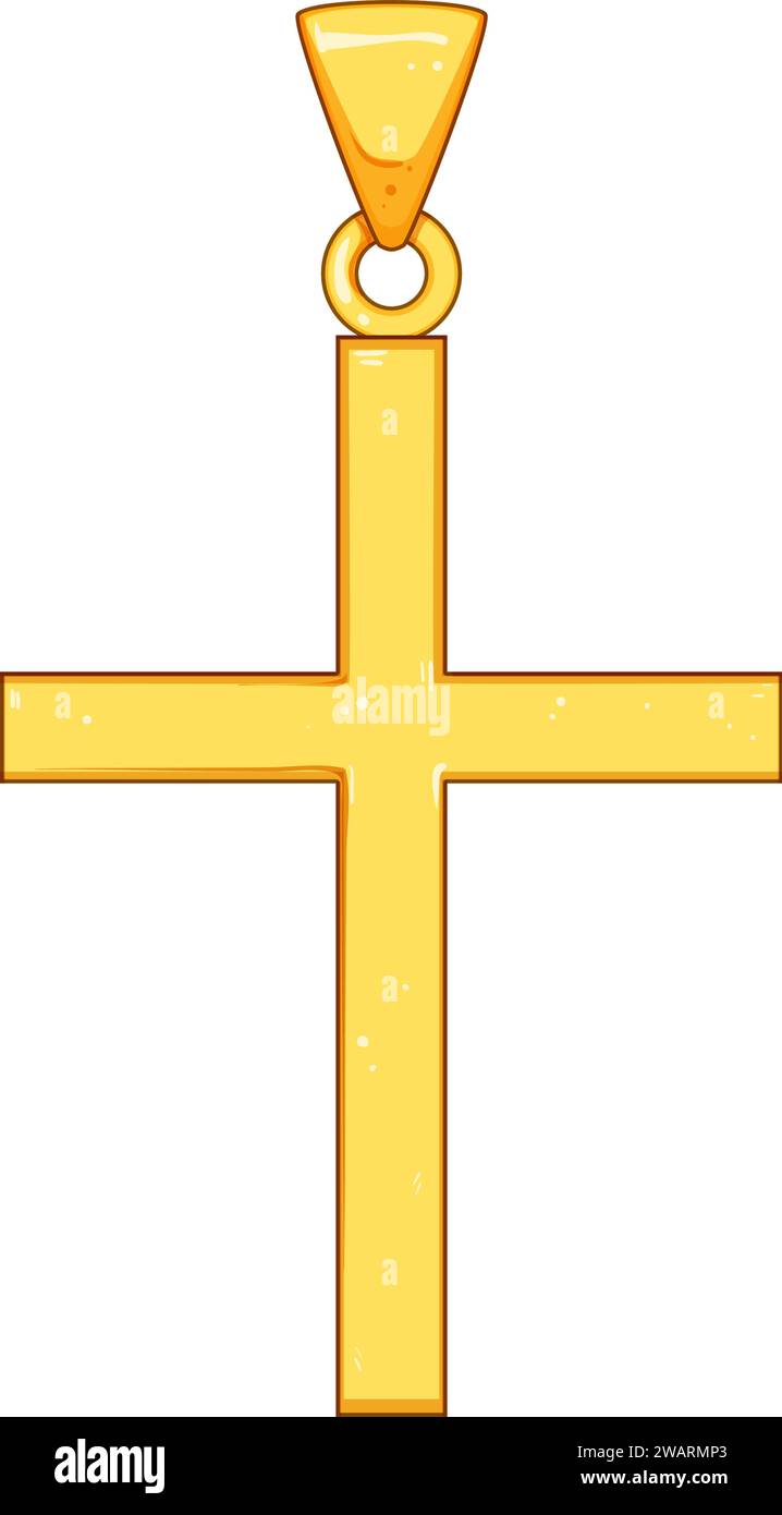 easter cross christian cartoon vector illustration Stock Vector Image ...