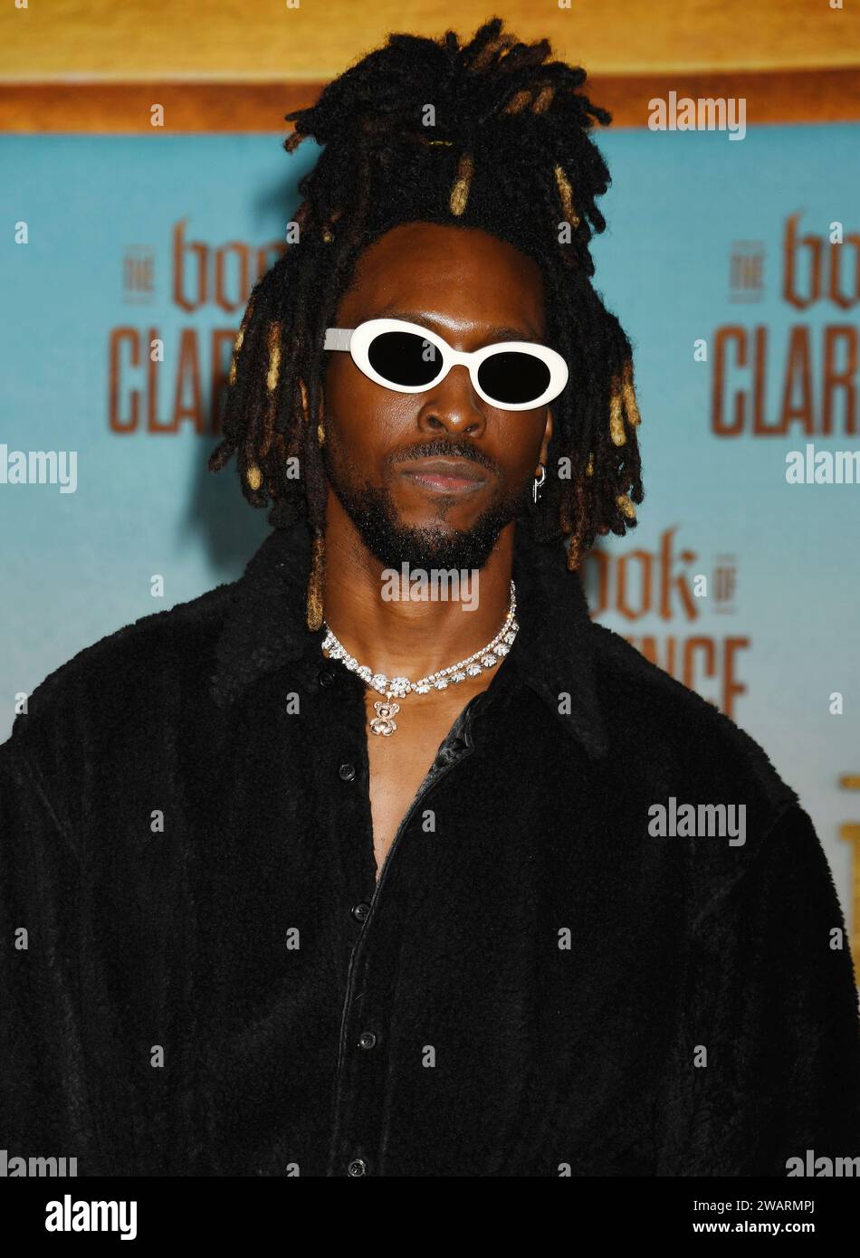 LOS ANGELES, CALIFORNIA - JANUARY 05: SAINt JHN attends the Los Angeles ...