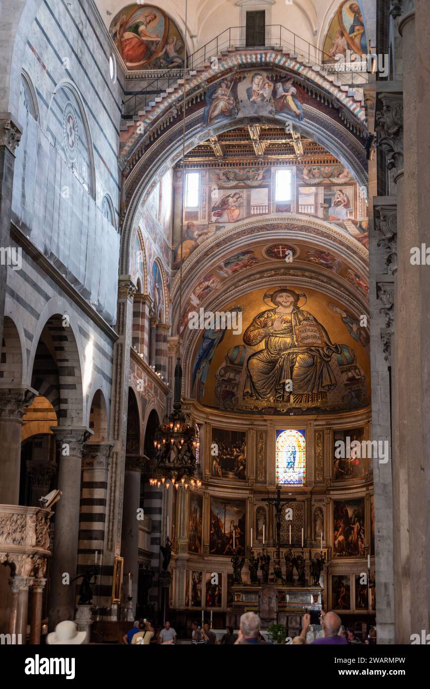 PISA, ITALY - SEPTEMBER 17, 2023 - Interior of the Duomo in Pisa ...
