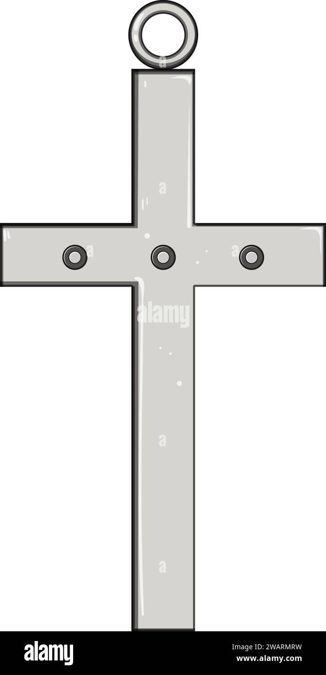 christ cross christian cartoon vector illustration Stock Vector Image ...