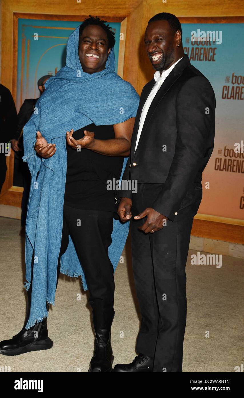LOS ANGELES, CALIFORNIA - JANUARY 05: (L-R) Jeymes Samuel and Omar Sy ...