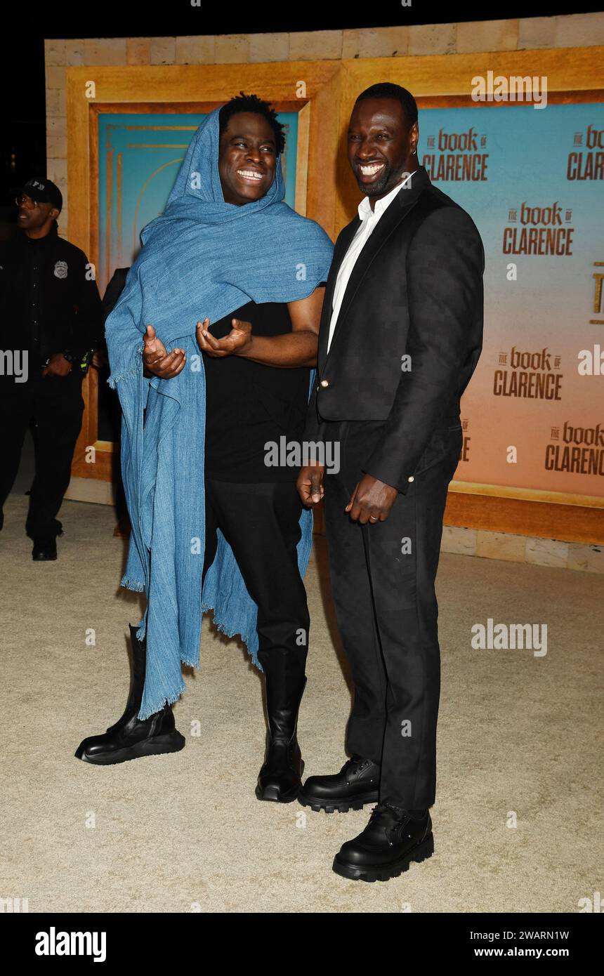 LOS ANGELES, CALIFORNIA - JANUARY 05: (L-R) Jeymes Samuel and Omar Sy ...