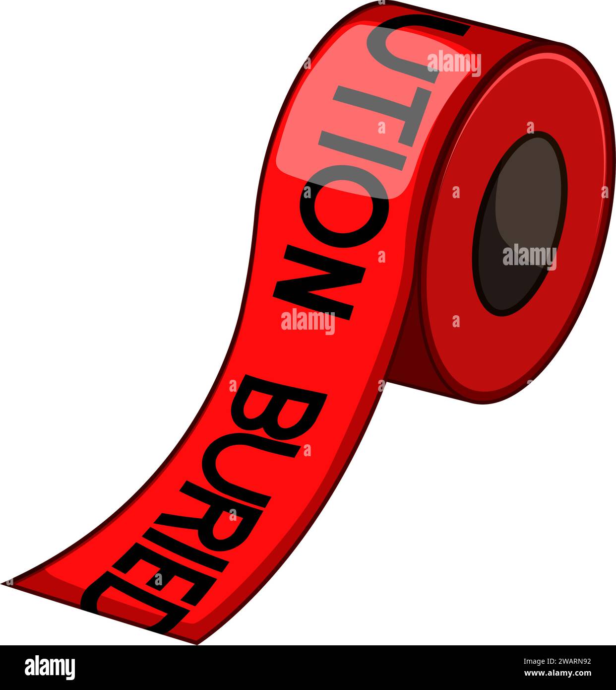 Cartoon barrier caution danger road Cut Out Stock Images & Pictures - Alamy