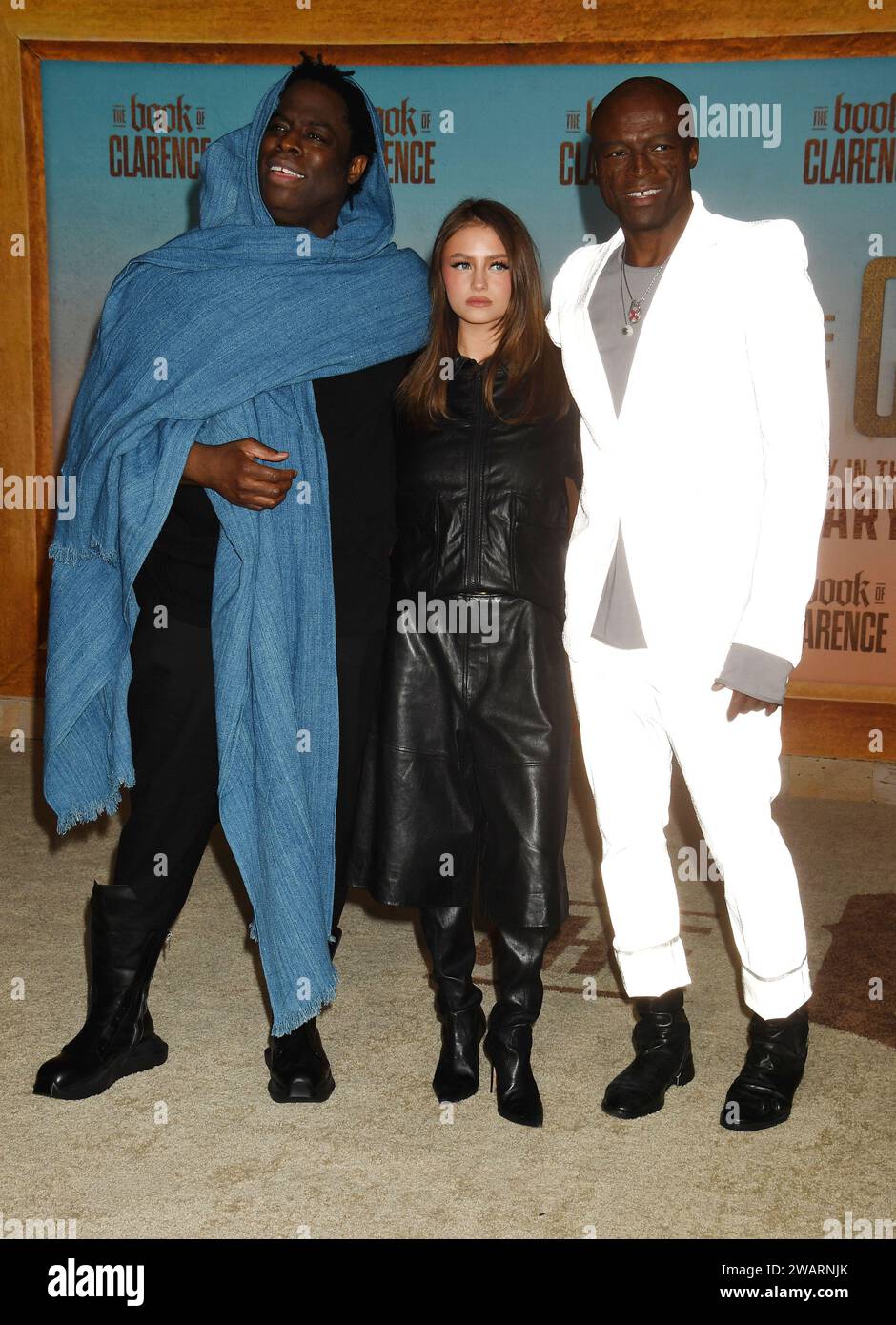LOS ANGELES, CALIFORNIA - JANUARY 05: (L-R) Jeymes Samuel, Leni Klum ...