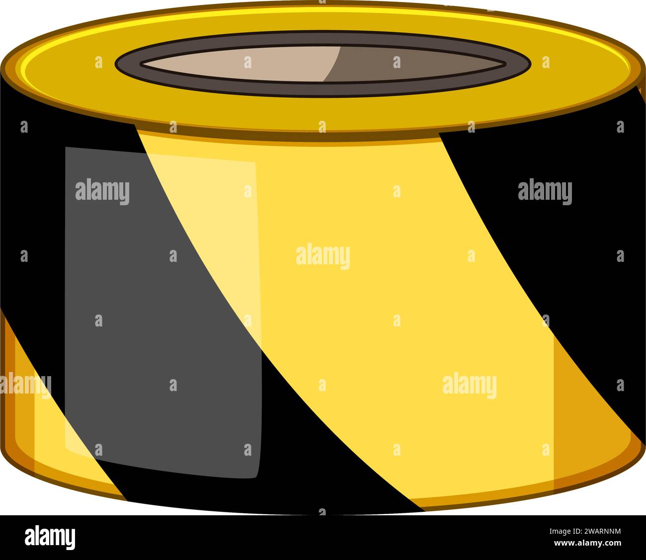 safety danger tape cartoon vector illustration Stock Vector Image & Art ...