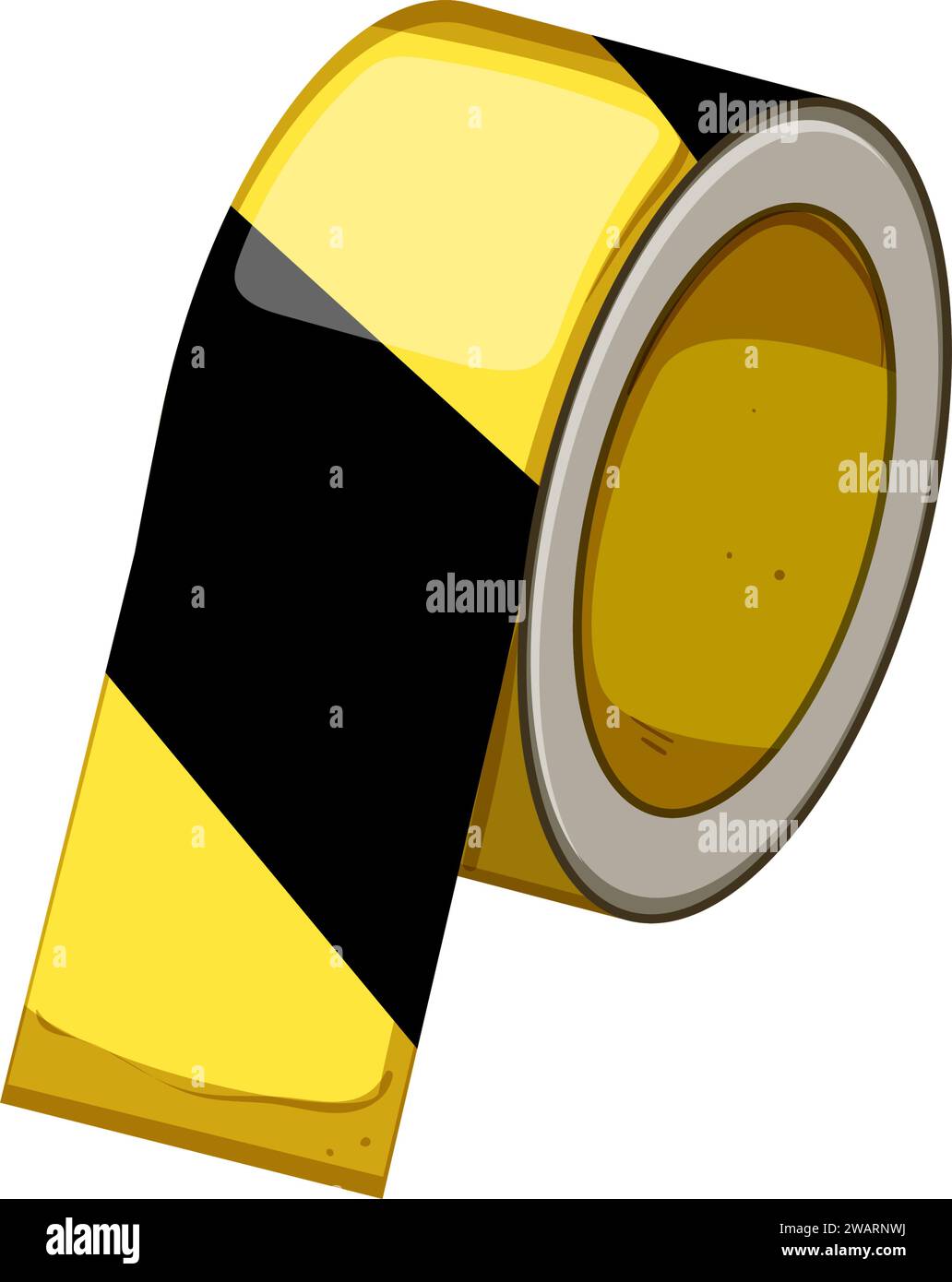 black danger tape cartoon vector illustration Stock Vector Image & Art ...
