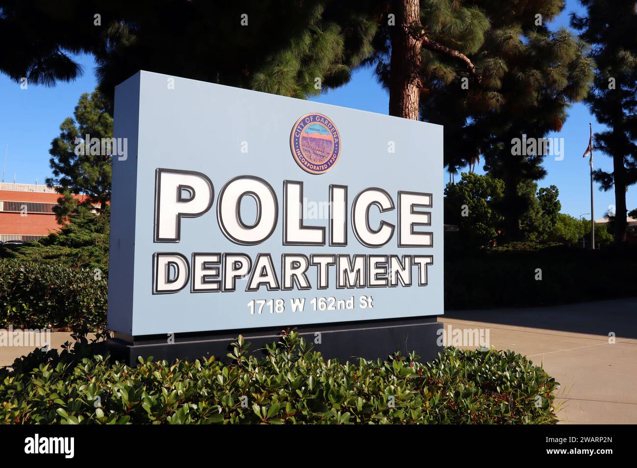 Gardena, California: City of Gardena Police Department Station at 1718 ...