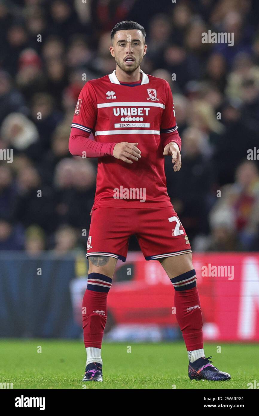 Middlesbrough, UK. 06th Jan, 2024. Sam Greenwood of Middlesbrough ...