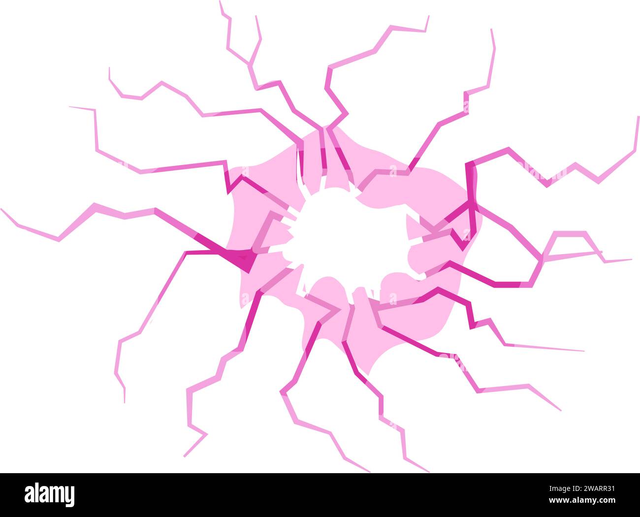 lightning electric orb cartoon vector illustration Stock Vector Image ...
