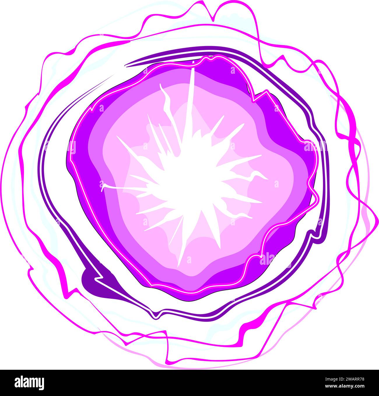 circle electric orb cartoon vector illustration Stock Vector Image ...