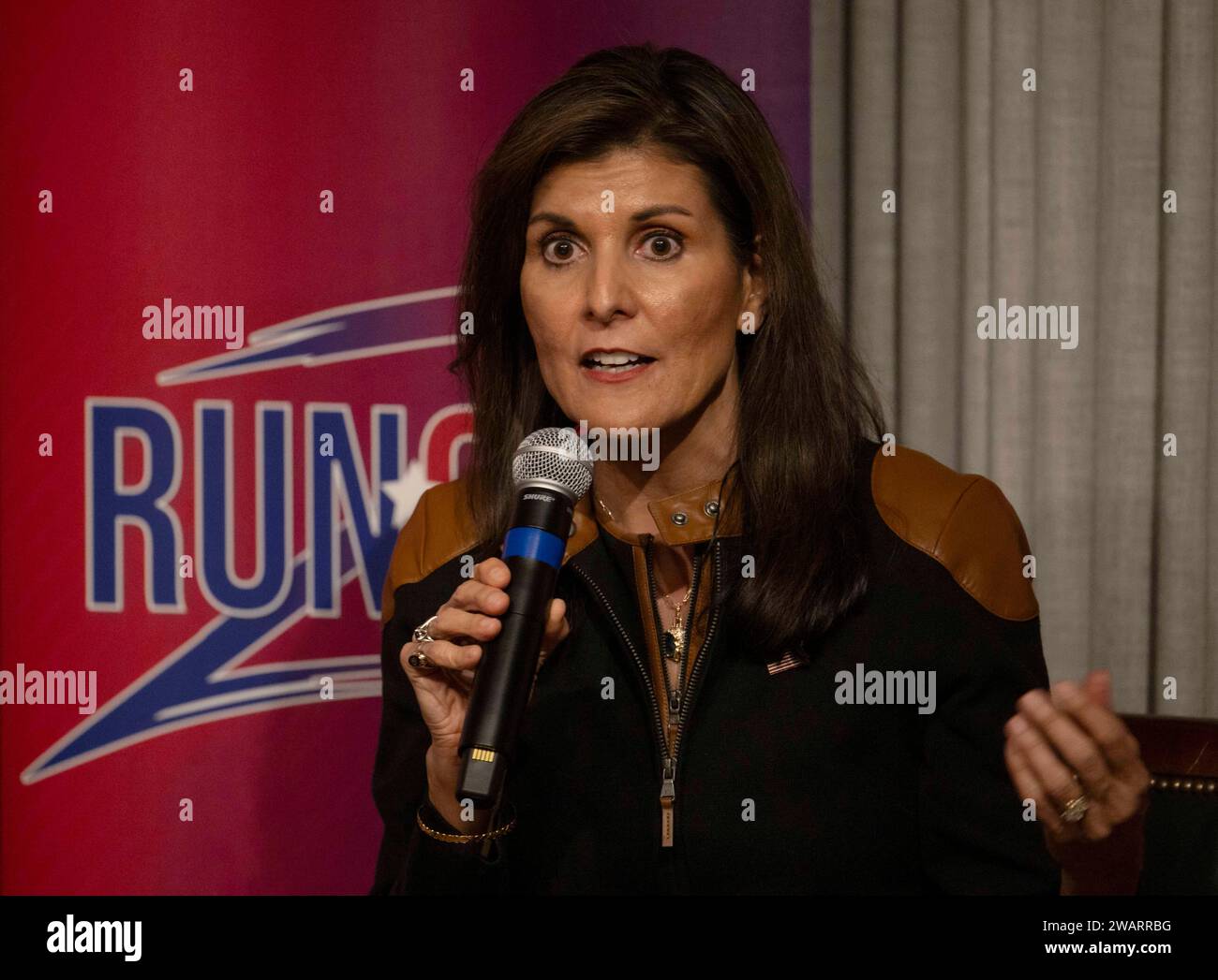 Des Moines, Iowa, USA. 05th Jan, 2024. Republican presidential hopeful ...