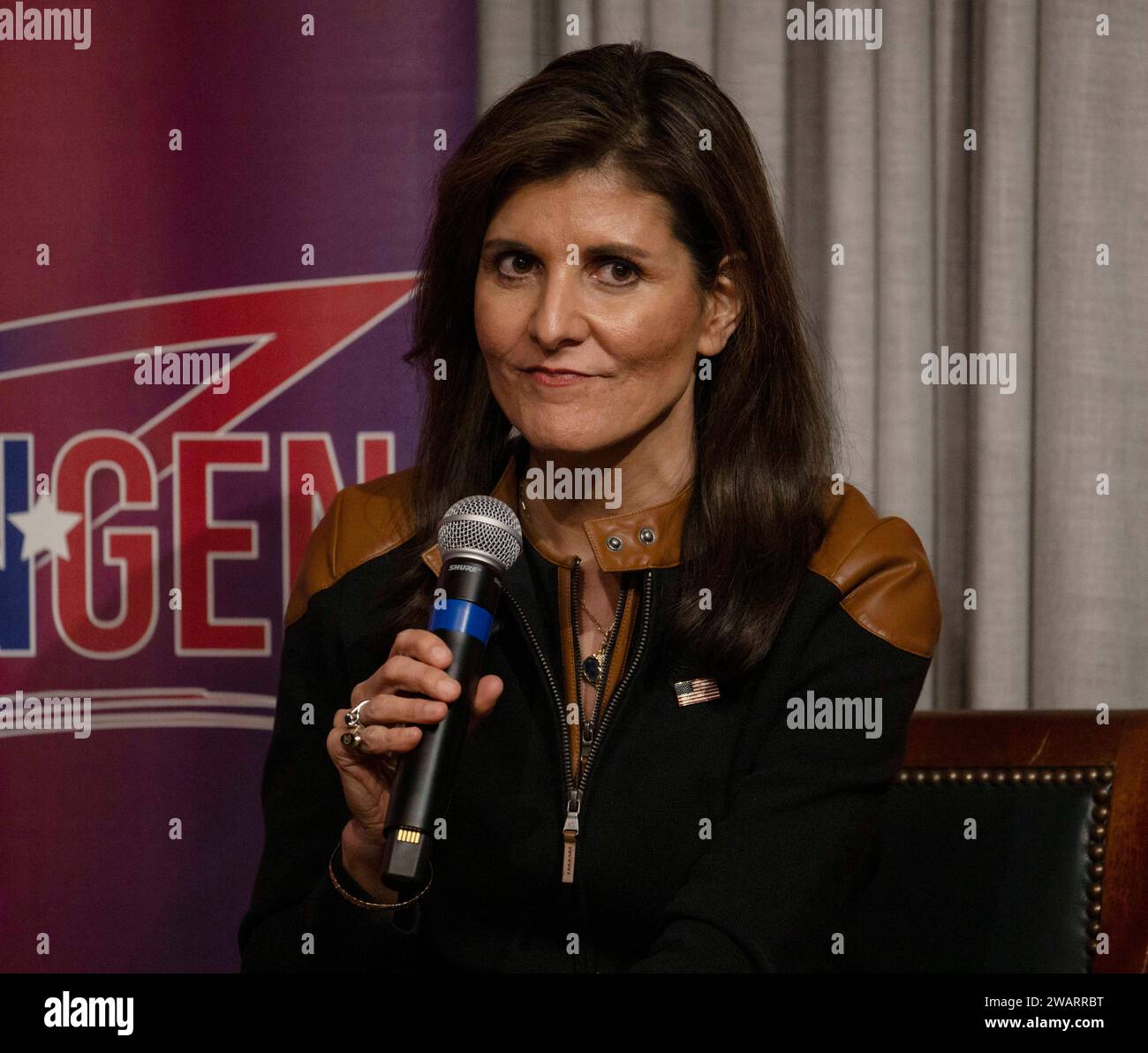 Des Moines, Iowa, USA. 05th Jan, 2024. Republican presidential hopeful ...