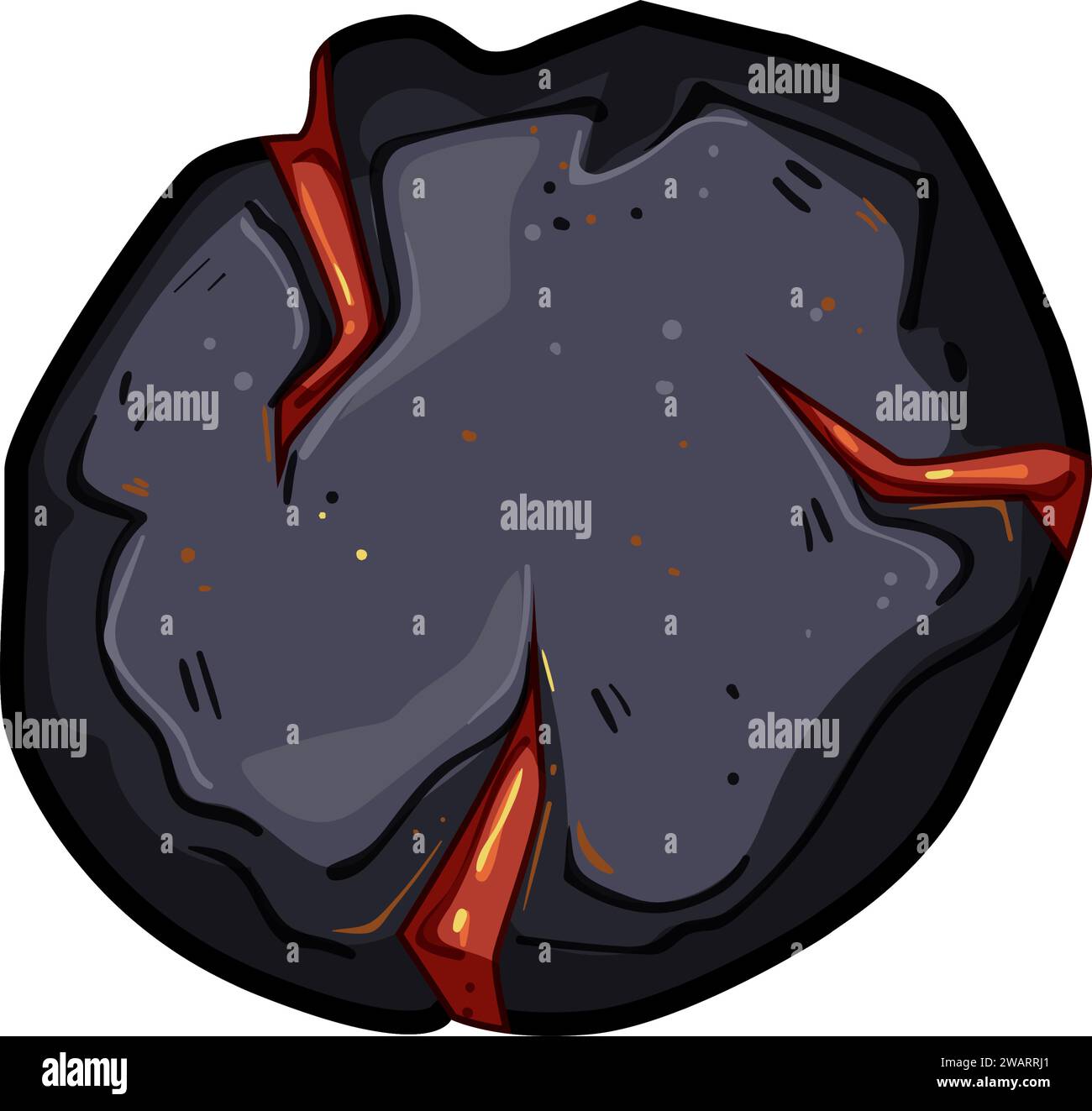 energy fire ball cartoon vector illustration Stock Vector Image & Art ...