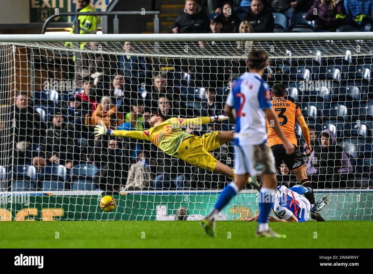 Ewood Park, Blackburn, UK. 6th Jan, 2024. FA Cup Third Round Football, Blackburn Rovers versus ...