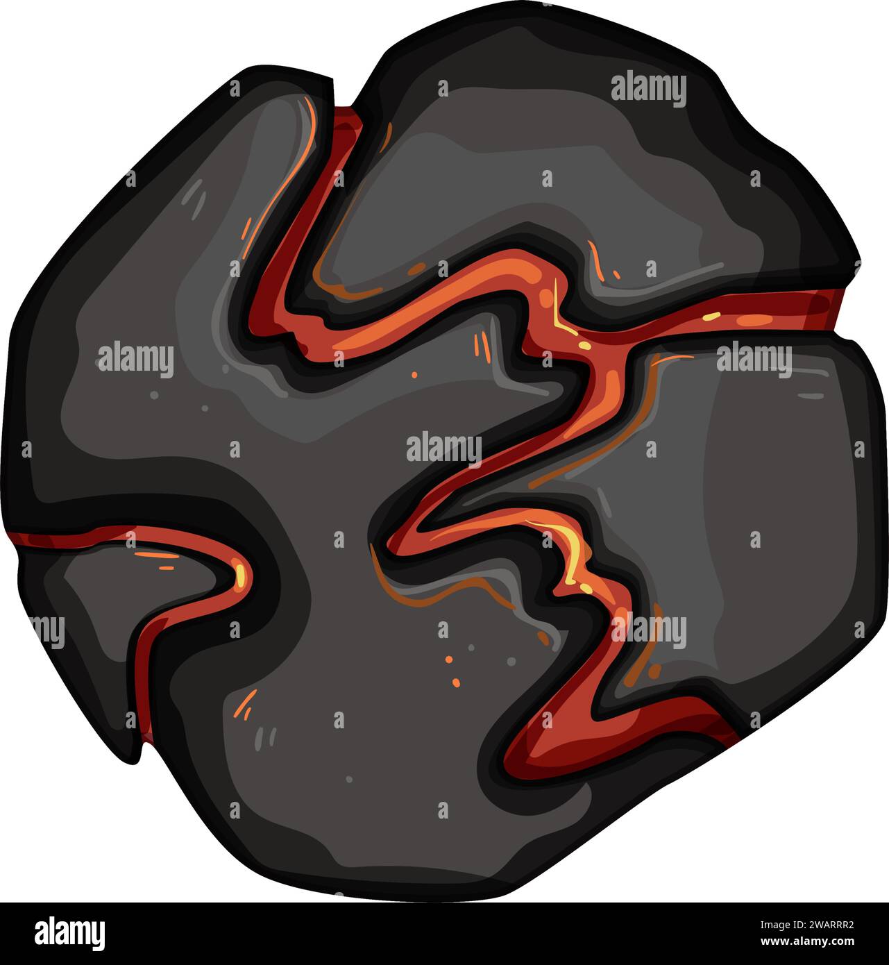 flame fire ball cartoon vector illustration Stock Vector Image & Art ...