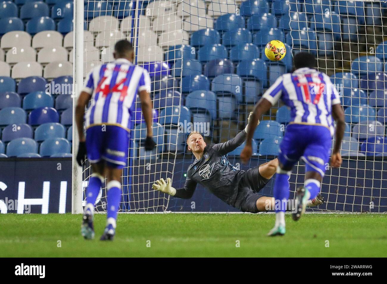Sheffield, UK. 06th Jan, 2024. Sheffield Wednesday goalkeeper Cameron ...