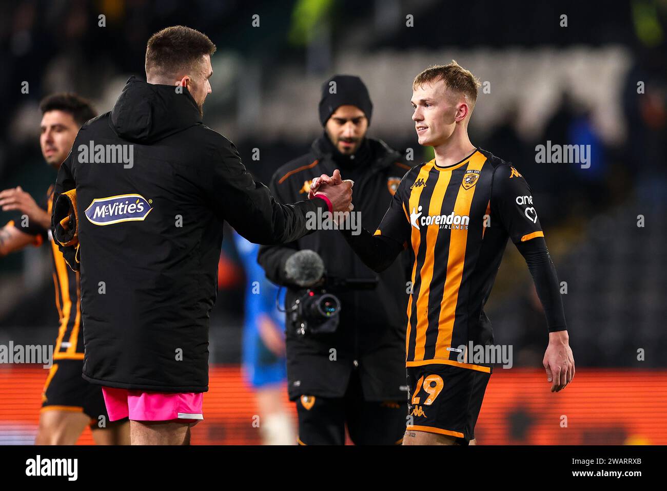 Matt Ingram of Hull City celebrates with Matty Jacob of Hull City ...