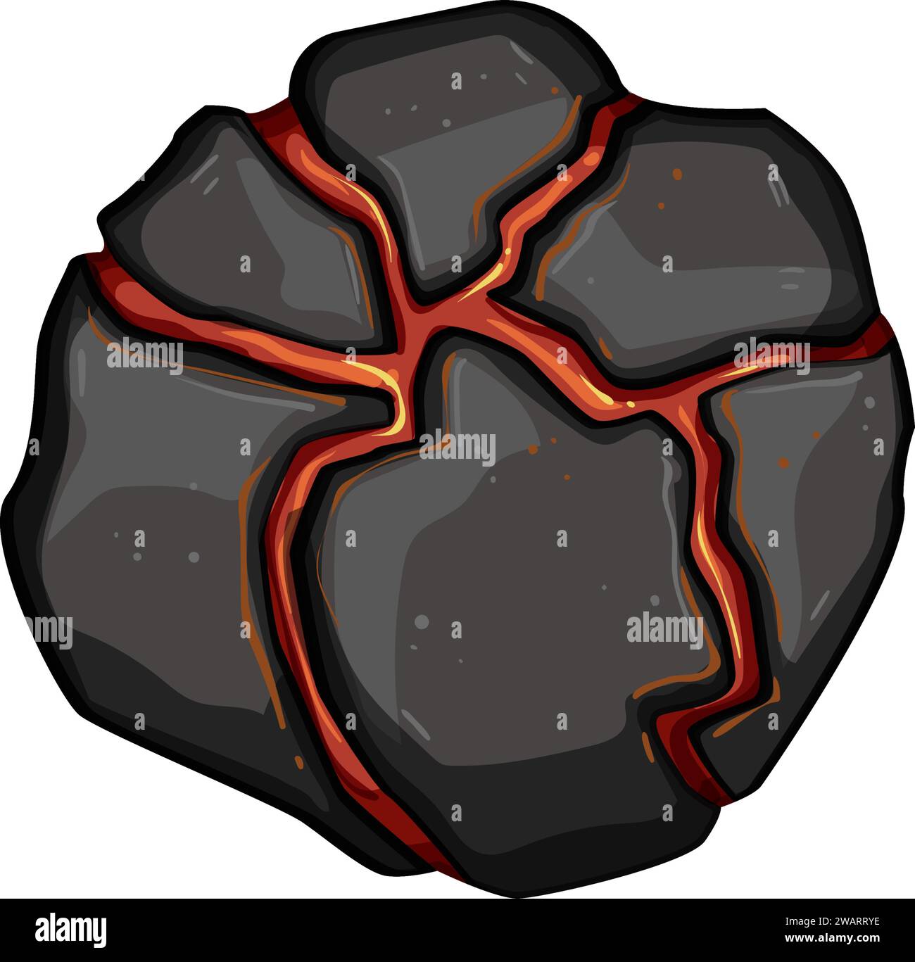 meteor fire ball cartoon vector illustration Stock Vector Image & Art ...