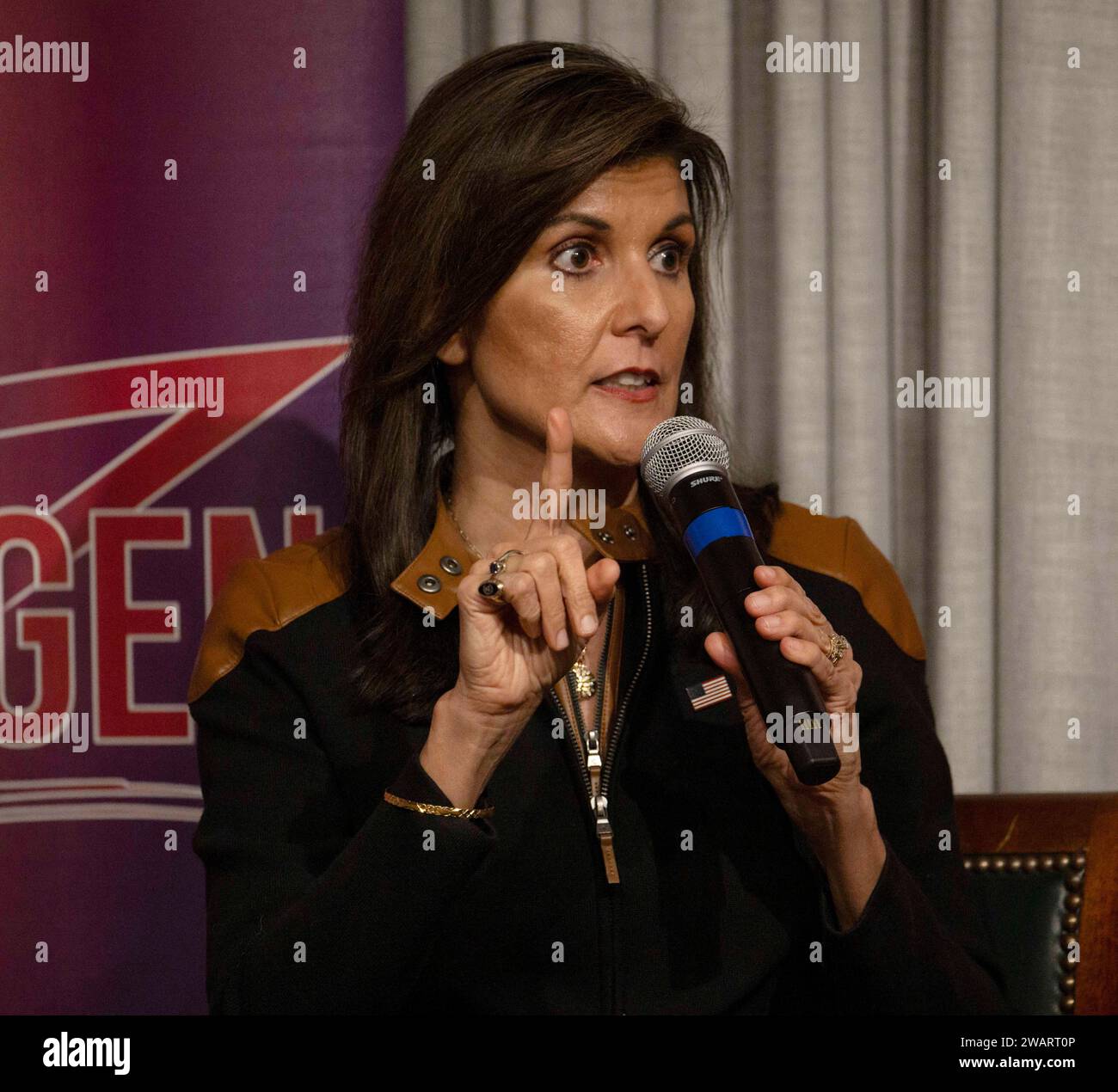 Des Moines, Iowa, USA. 05th Jan, 2024. Republican presidential hopeful ...