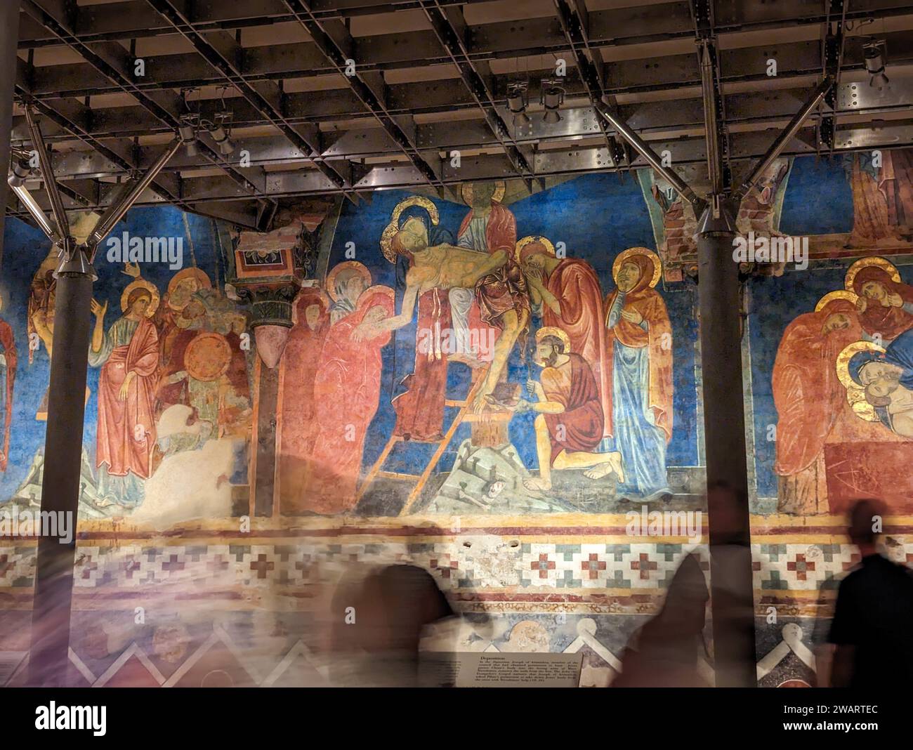 SIENA, ITALY - SEPTEMBER 23, 2023 - Famous fresco of Christ, in the ...