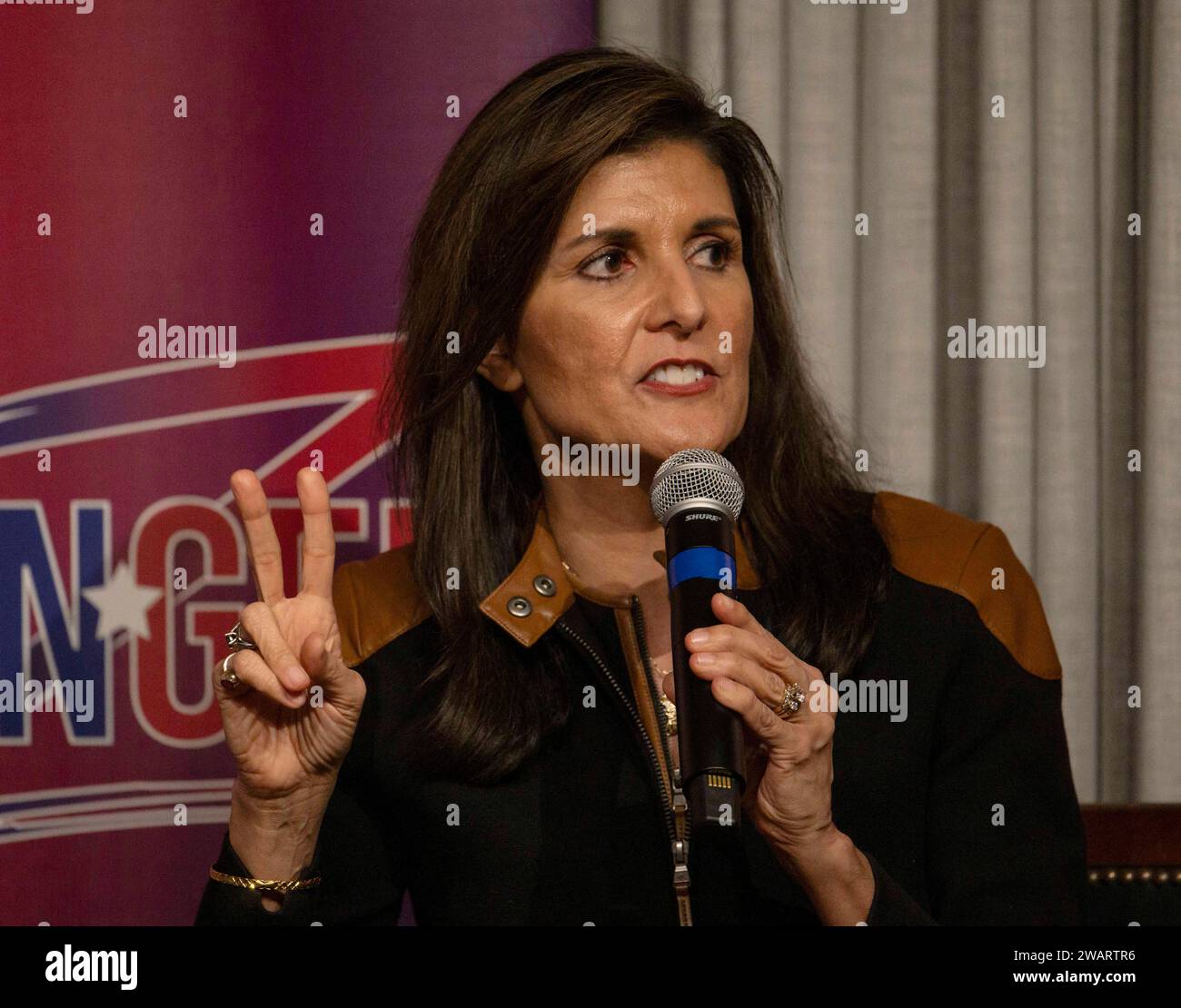 Des Moines, Iowa, USA. 05th Jan, 2024. Republican presidential hopeful ...