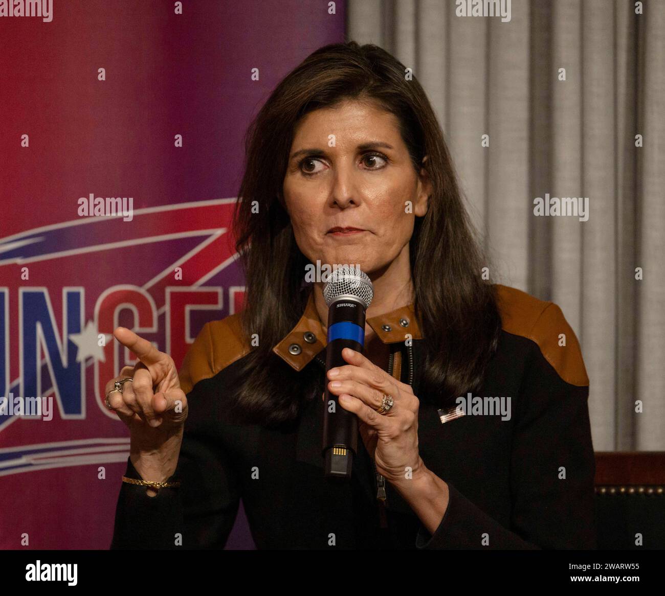 Des Moines, Iowa, USA. 05th Jan, 2024. Republican presidential hopeful ...