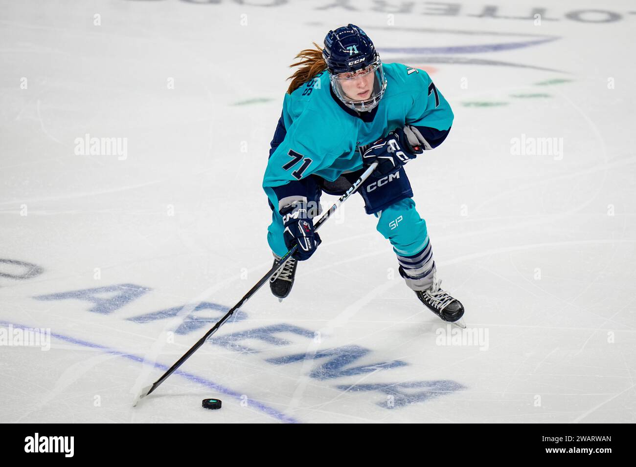 Bridgeport, CT, USA. 5th Jan, 2024. New York forward Savannah Norcross ...