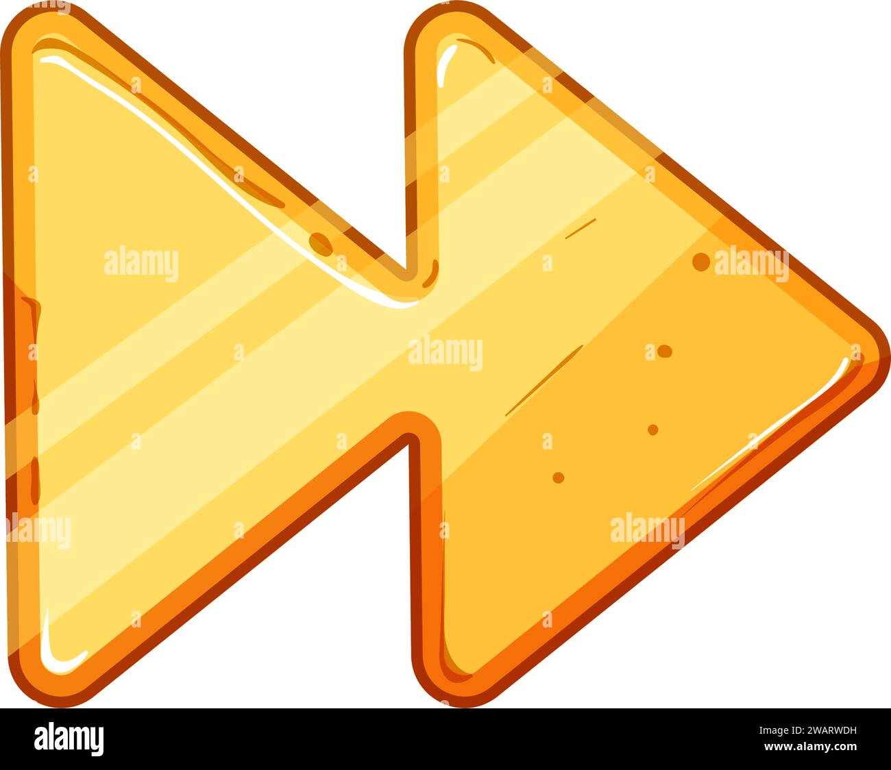 frame gold game button cartoon vector illustration Stock Vector Image ...