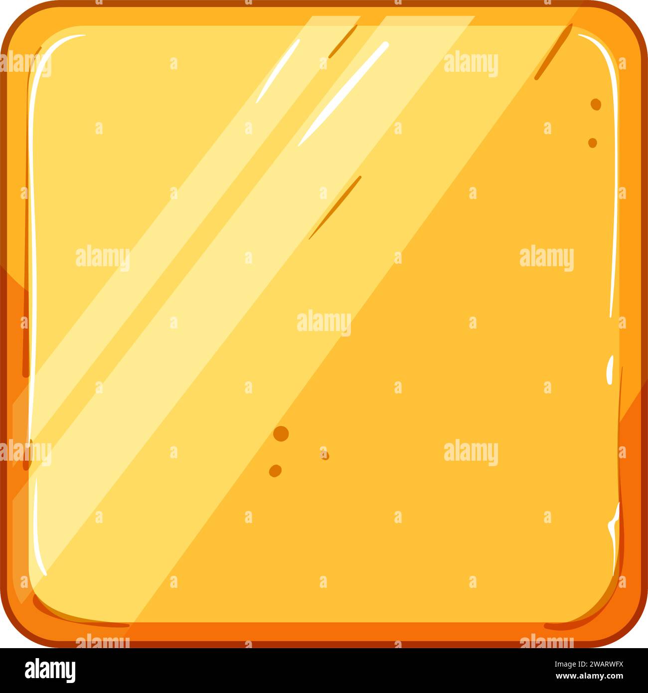 Ui Gold Game Button Cartoon Vector Illustration Stock Vector Image And Art Alamy 