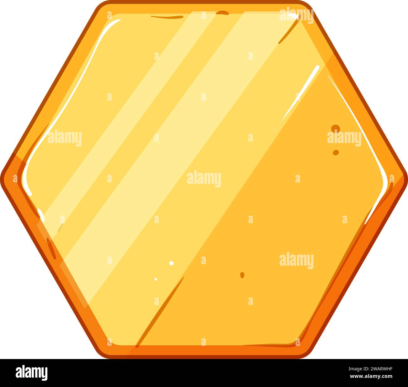 interface gold game button cartoon vector illustration Stock Vector ...