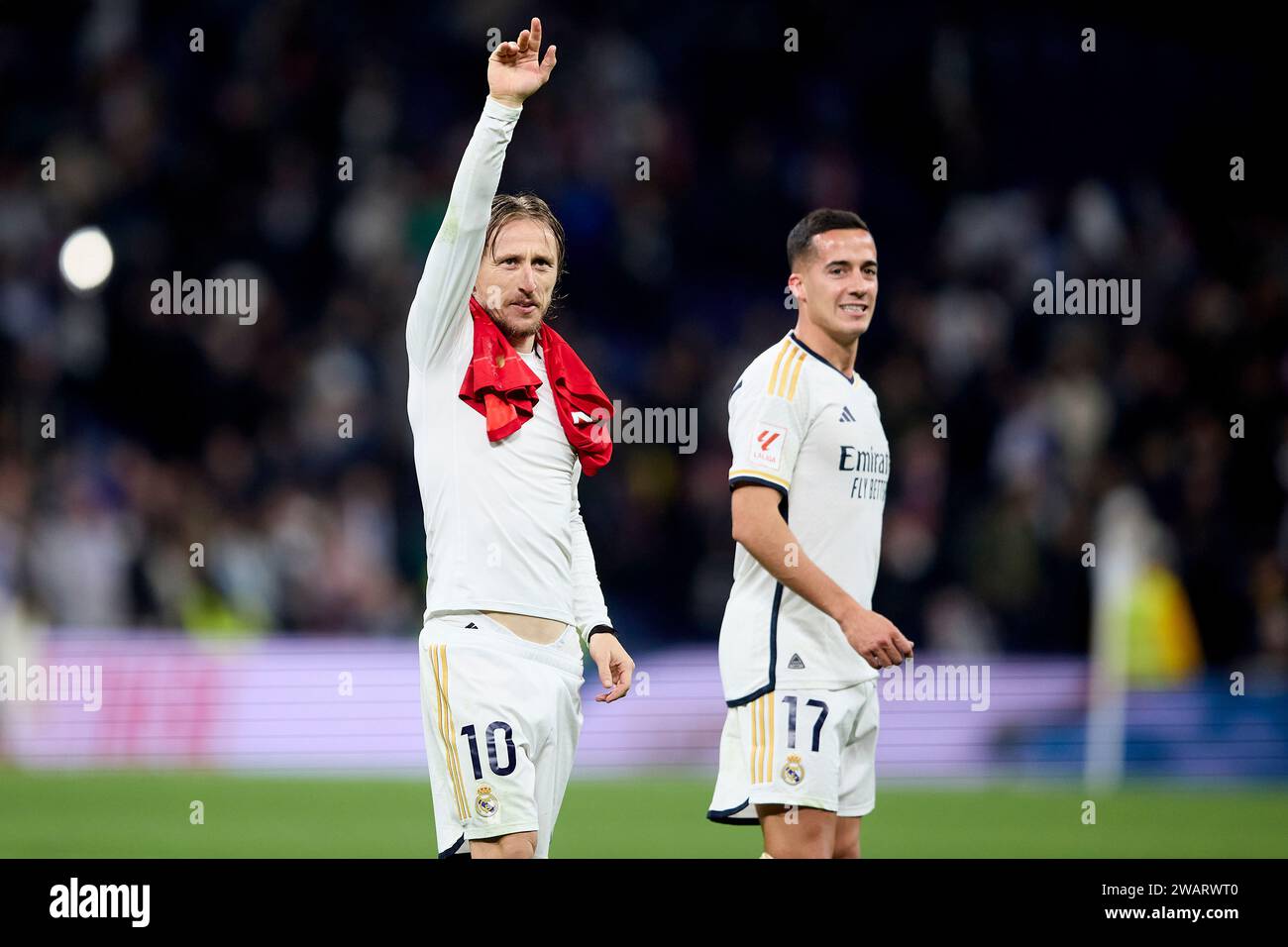 MADRID, SPAIN - JANUARY 03: Luka Modric of Real Madrid during the ...