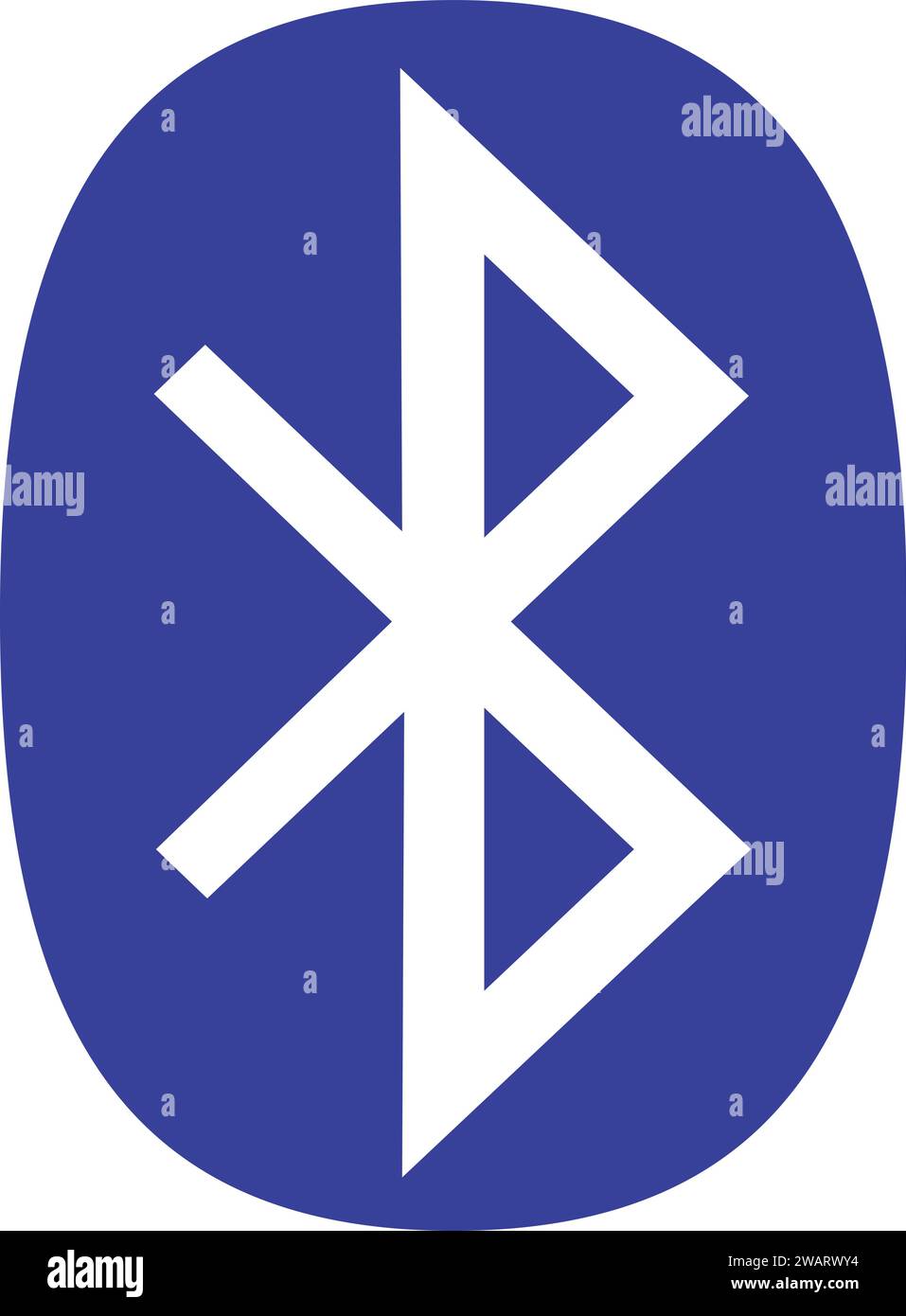 Bluetooth sign | Bluetooth logo, Bluetooth technology icon Stock Vector ...