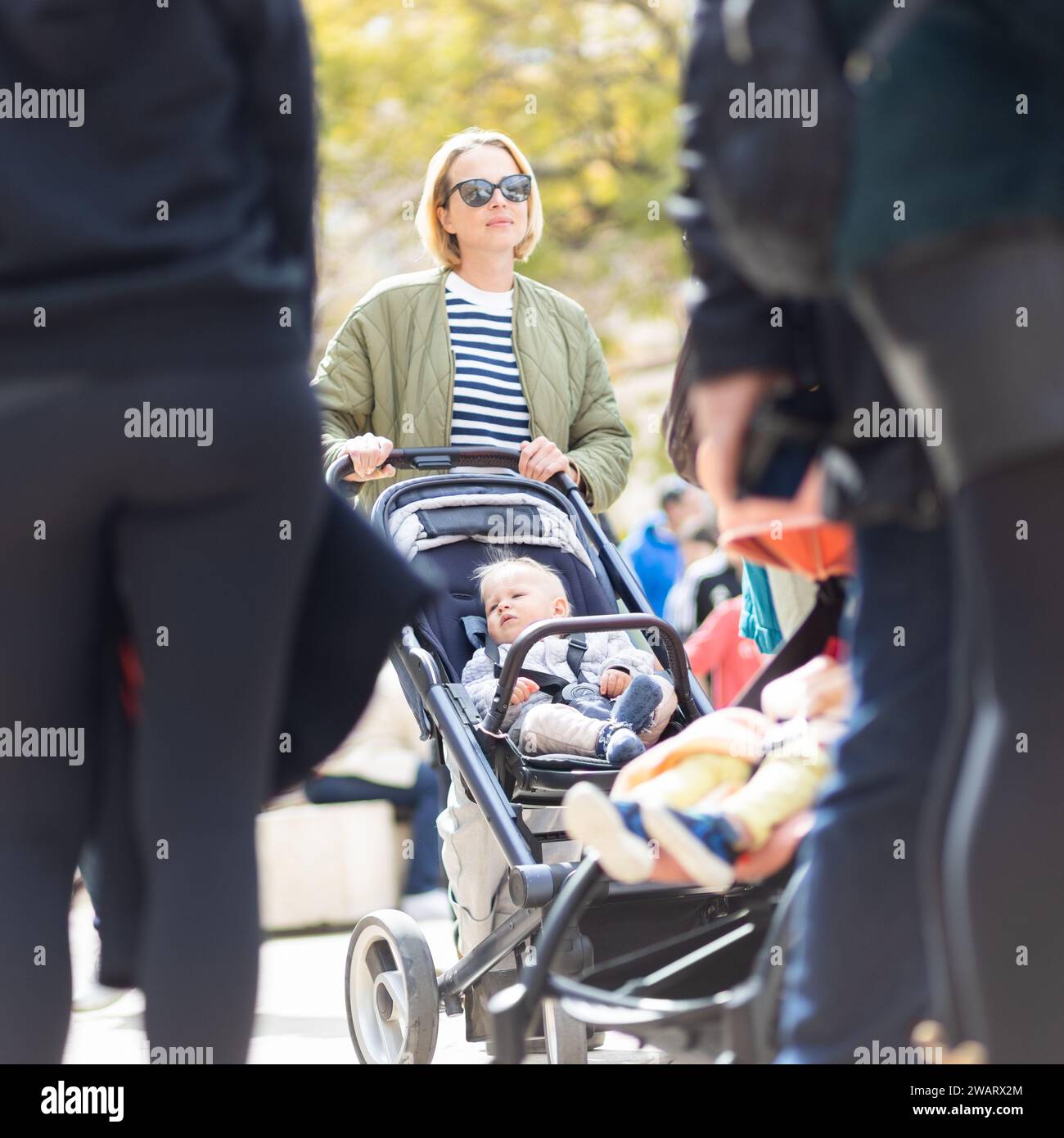 Lady walking flea market hi-res stock photography and images - Alamy