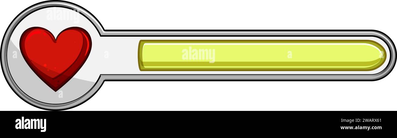 hemeter health bar cartoon vector illustration Stock Vector Image & Art ...