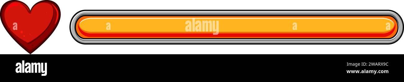 loading health bar cartoon vector illustration Stock Vector Image & Art ...