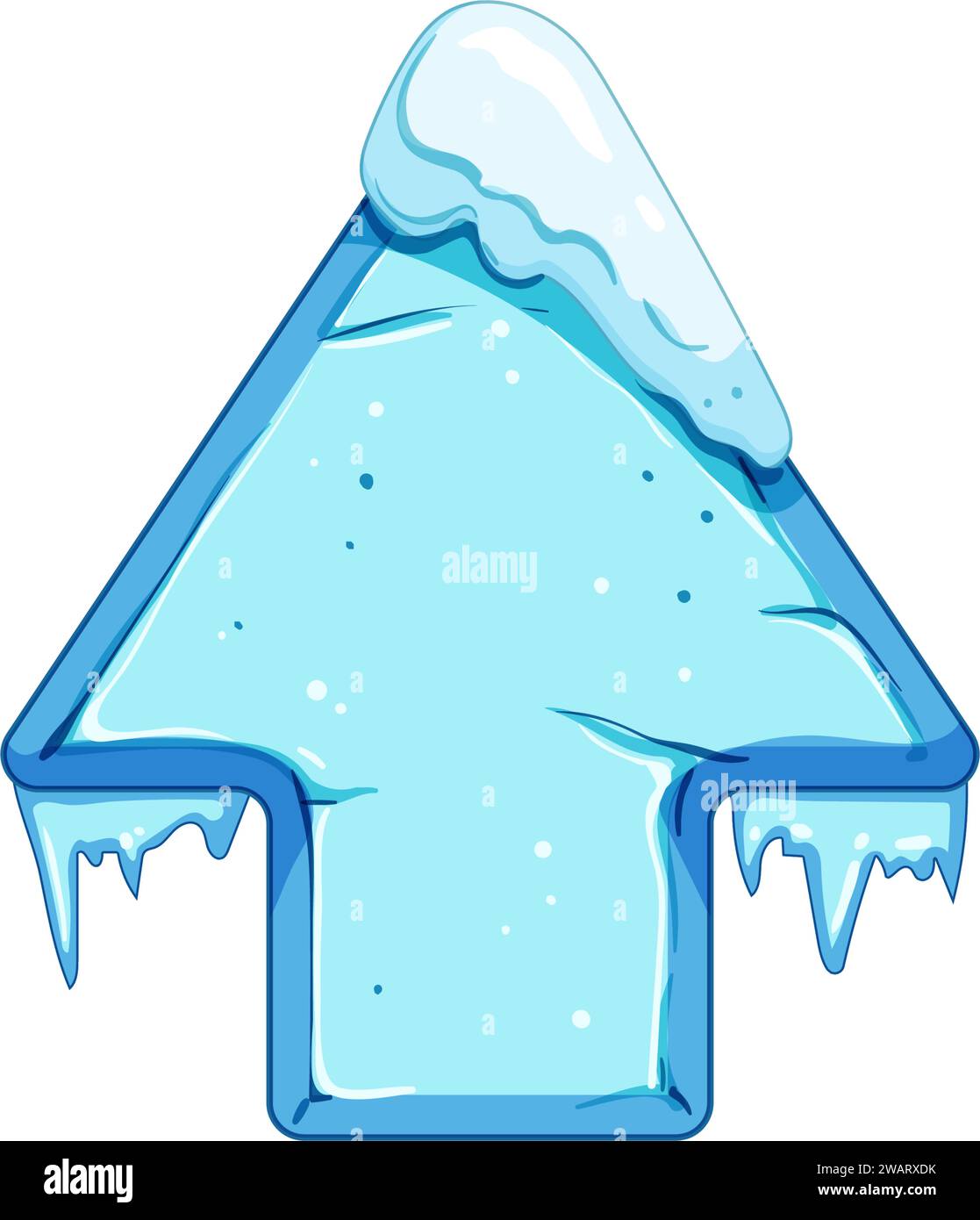 arrow ice game button cartoon vector illustration Stock Vector Image ...